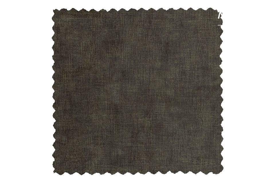 Canapé en velour vert Bag Woood - 160cm | Maison en Vogue